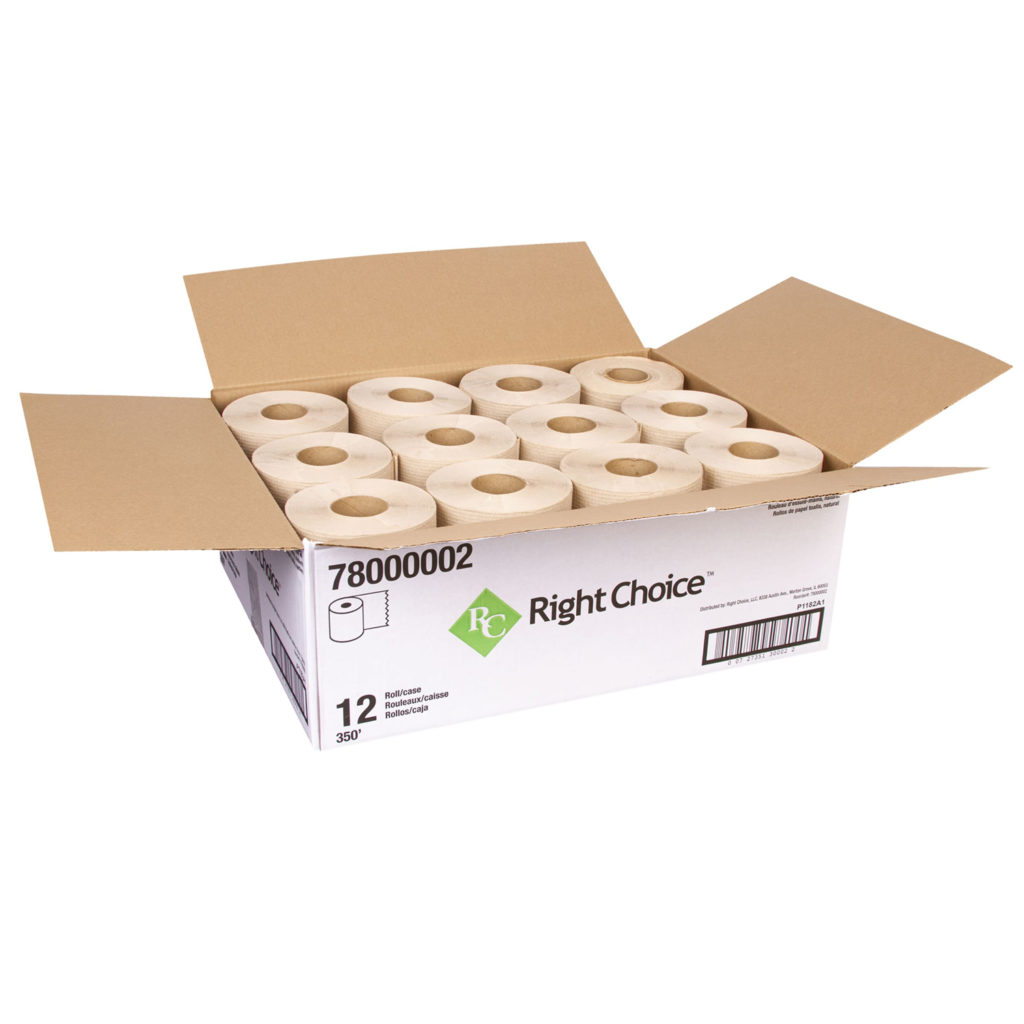 Right Choice® Natural Hardwound Roll Towel 350′ – Right Choice Brands